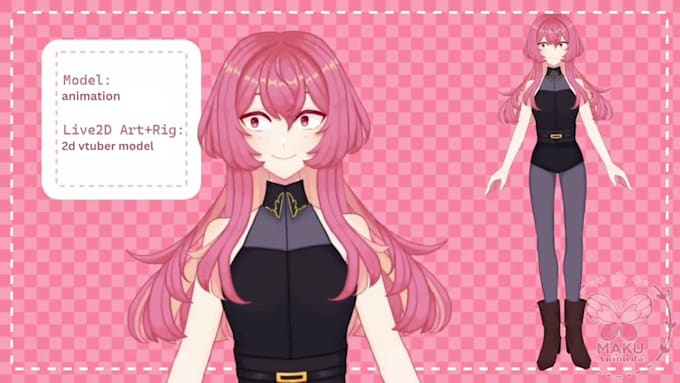 Draw and rig live2d model, 2d vtuber model, live2d vtuber, 2d vtuber ...