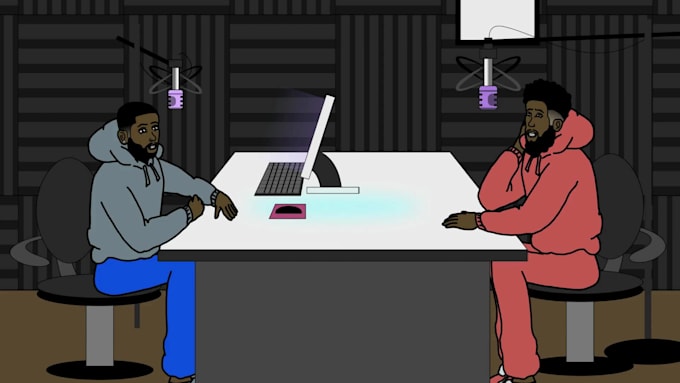 Make podcast 2d animation that meet your needs by Manayi_prosper | Fiverr