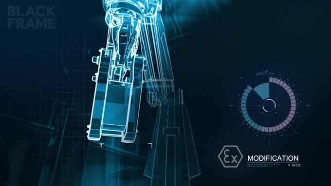 3d robot, 3d industrial animation, mechanical animation, machine ...