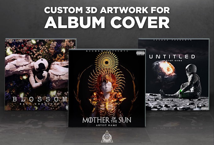 Professionally design album cover with 3d artwork for music by ...