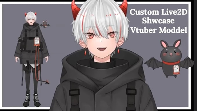 Draw male vtuber live2d vtuber model vtuber design live2d showcase ...