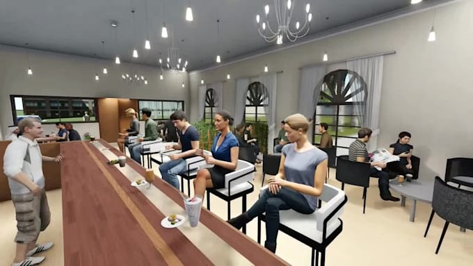 Autocad architectural drawings, modelling, animation, interior design ...