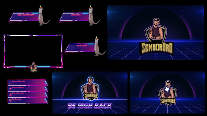 Custom animated twitch overlay intros by Msaqibghouri | Fiverr