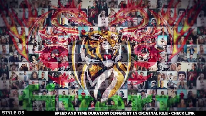 Create modern photo mosaic logo intro video mosaic animation, mosaiv ...