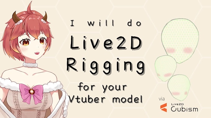 Do live2d rigging for your 2d vtuber model by Totochomp | Fiverr