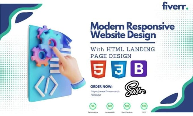 Design Modern Html Landing Page Html Css And Bootstrap By