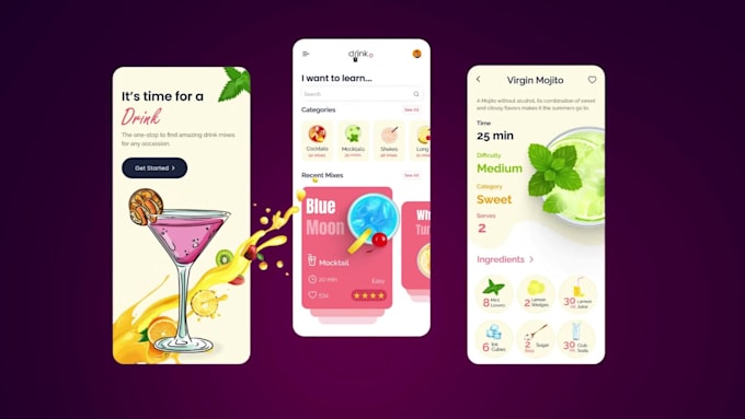 Create a modern mobile app design with figma ui ux mastery by Mishalmoin | Fiverr
