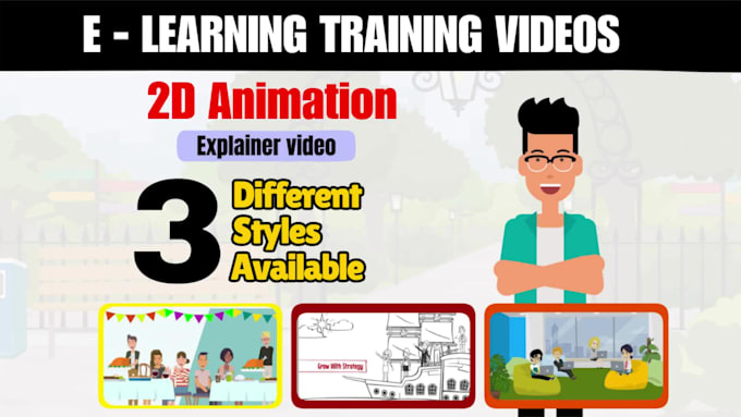 Create animated explainer elearning course video and training video by ...