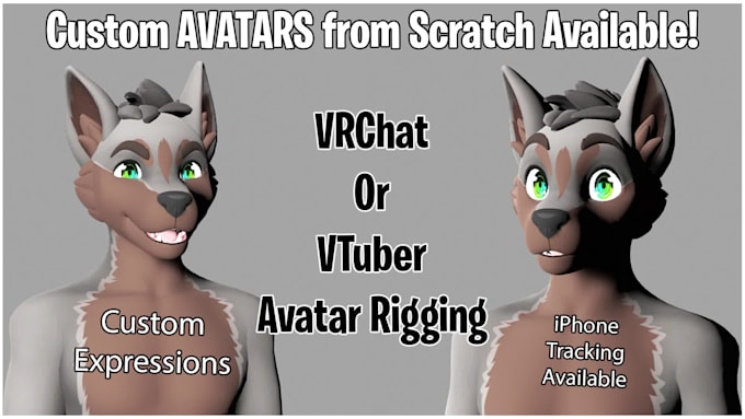 Create or rig avatar, 3d character or anime model for vrchat or vtuber ...