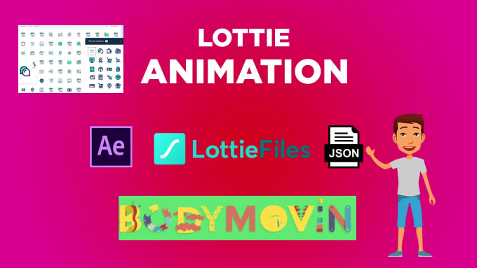 Create Animated Lottie Json Animation For Web Mobile By Monoara43736 Fiverr