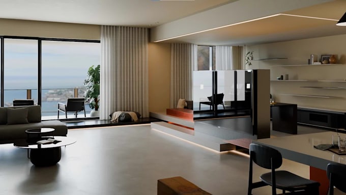 Render realistic 3d interiors of your project by Mitmotivate | Fiverr