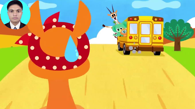 Create unique 2d animation nursery rhymes video animation for kids yt ...