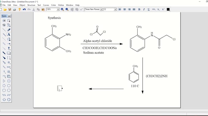 Disegnare strutture chimiche equazioni chimiche e meccanismi in chemdraw