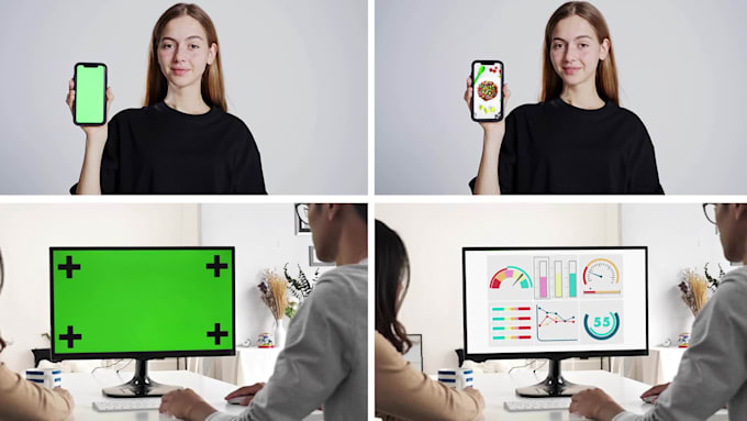 Do screen replacement, greenscreen remove, cleanups by Mdsiyam1 | Fiverr