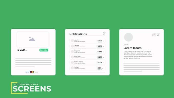Create animated json lottie or gif for your website or app by My_101 ...