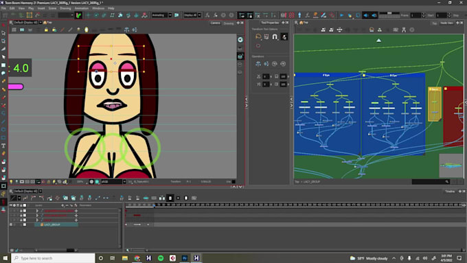 Adapt your character model into a 2d animation puppet in toon boom ...