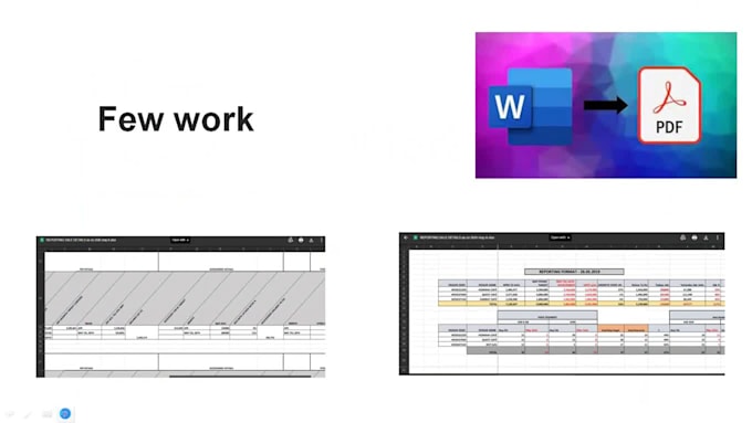 Convert excel and word to pdf, scanned image to google sheet by ...