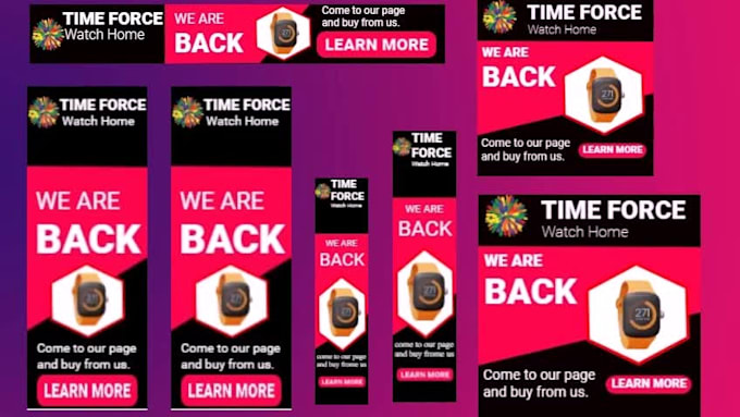 Design google display ads with animated html5 banner ads by Gifrubel ...