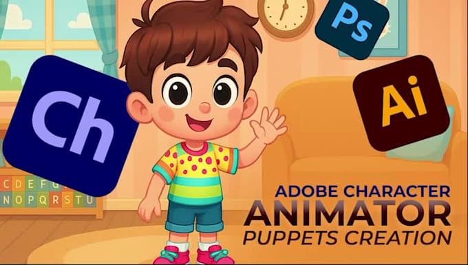 Create custom adobe character cartoon puppet for you by Packaging_lk ...