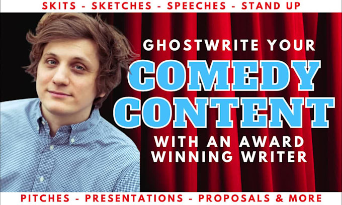 Write original comedy material by Sam_makes_stuff | Fiverr