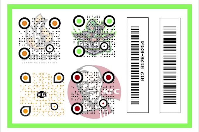 Create custom qr code, barcode, designed qr code by Graphics_frame | Fiverr