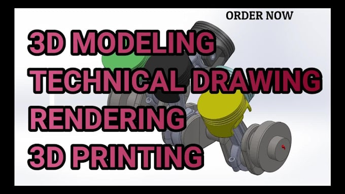 Do 3d model and drawings using solidworks by Engr_fd | Fiverr