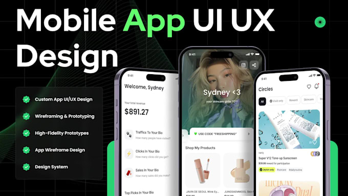 Do mobile app design in figma and mobile app ui ux design by Mac_uidesigner | Fiverr