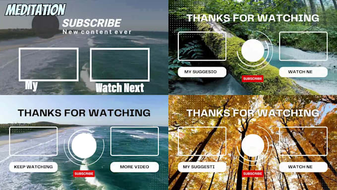 Design custom animation youtube outro video by Sakubhai | Fiverr