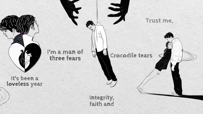 Create animated hand drawn lyric music video by Magicbox_studio | Fiverr