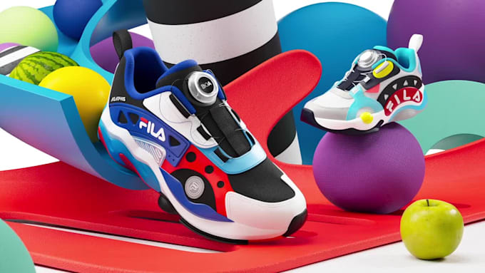 Do hyper realistic 3d sneaker design, 3d shoe modeling, footwear ...