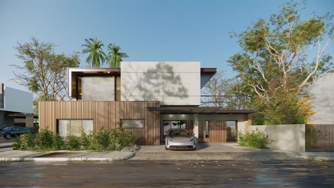 Do photorealistic architectural renderings and detailed 3d models by Chamaath | Fiverr