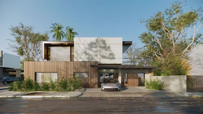 Do photorealistic architectural renderings and detailed 3d models by Chamaath | Fiverr