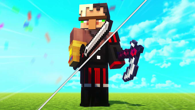 Create minecraft youtube thumbnails by Gustinsons | Fiverr