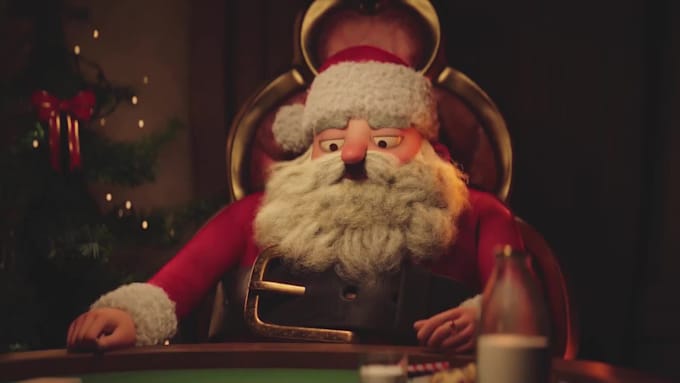 Create a funny santa poker night christmas intro video by Thilinavfx ...