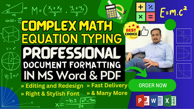 Type math equations in ms word or mathtype convert pdf to word pro typist by Muhammadirfan_ | Fiverr