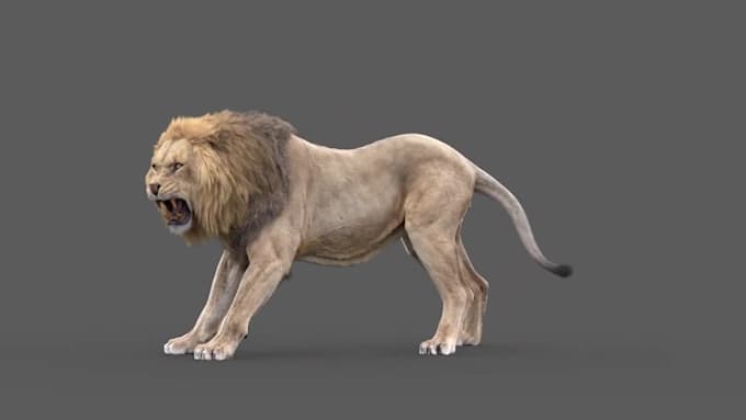 Render cgi 3d animal animation with fully rigged characters for film ...