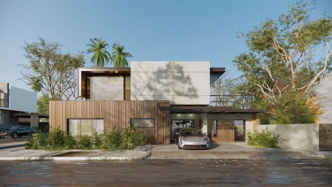 Do photorealistic architectural renderings and detailed 3d models by Chamaath | Fiverr