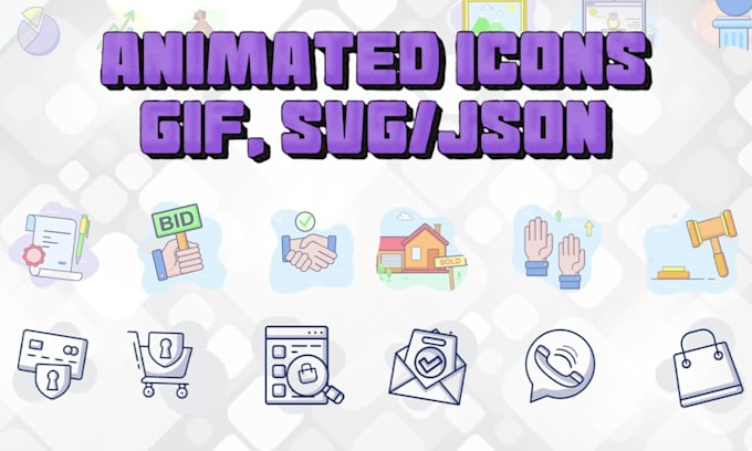 Do icon animation gif animation for your website and app by ...