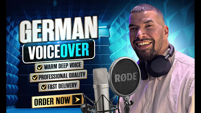 Record a male voice over in a deep charming voice by Ihabs_voicebox ...