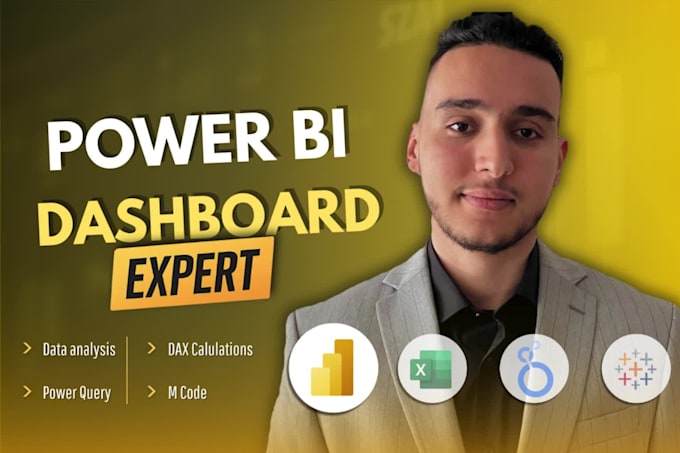 Design custom power bi dashboards and data visuals