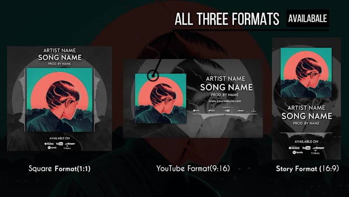 Make all in one clean music visualizer or audio spectrum by Oahedforhad ...