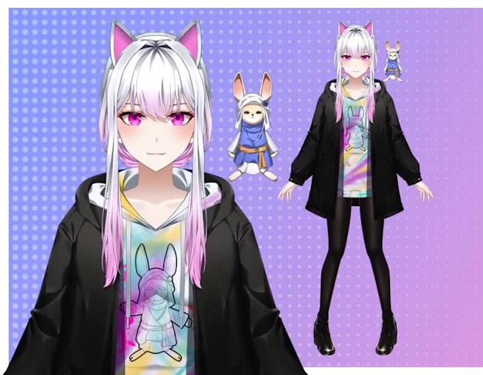 Draw and rig 2d vtuber model, 2d vtuber rigging, 2d vtuber design ...