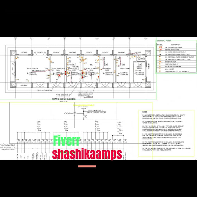 Draw electrical design, for lighting and power plans by Shashikaamps ...