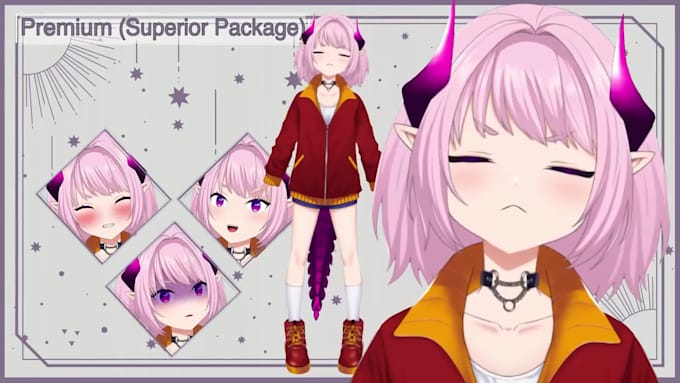 Rig or design you live2d vtuber character model by Darrentsukasa | Fiverr