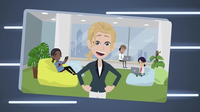 Create animated explainer video or 2d animation marketing commercial ...