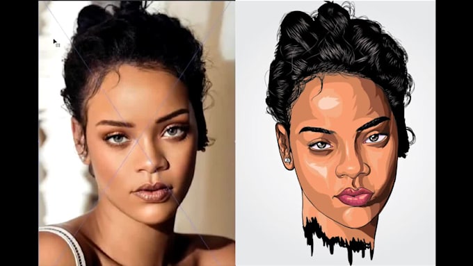 Draw your amazing vector cartoon portrait by Michealinos | Fiverr
