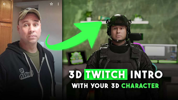 Make 3d twitch animation intro with your 3d character by Shamim6000 ...