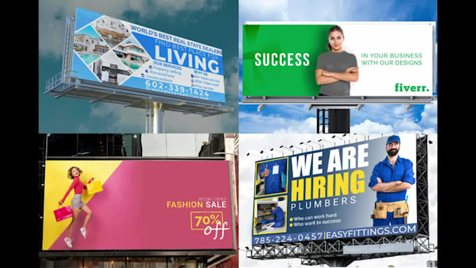 Do an outdoor billboard design, outdoor signage design by Toonos | Fiverr