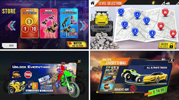 Design 3d game ui ux professionally for playstore apple by Areejbaig215 ...