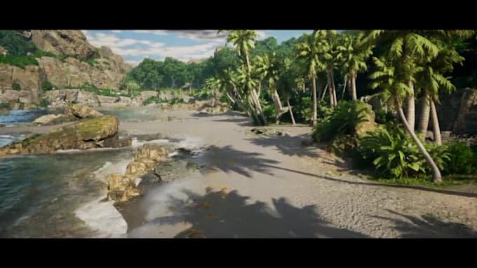 3d game environment design realistic 3d environment game landscape ...